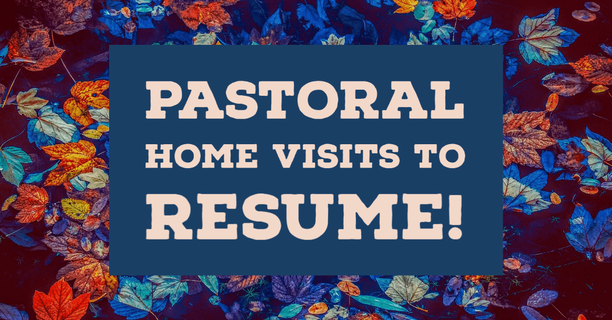 Pastoral Home Visits to Resume – St. Jude the Apostle Parish